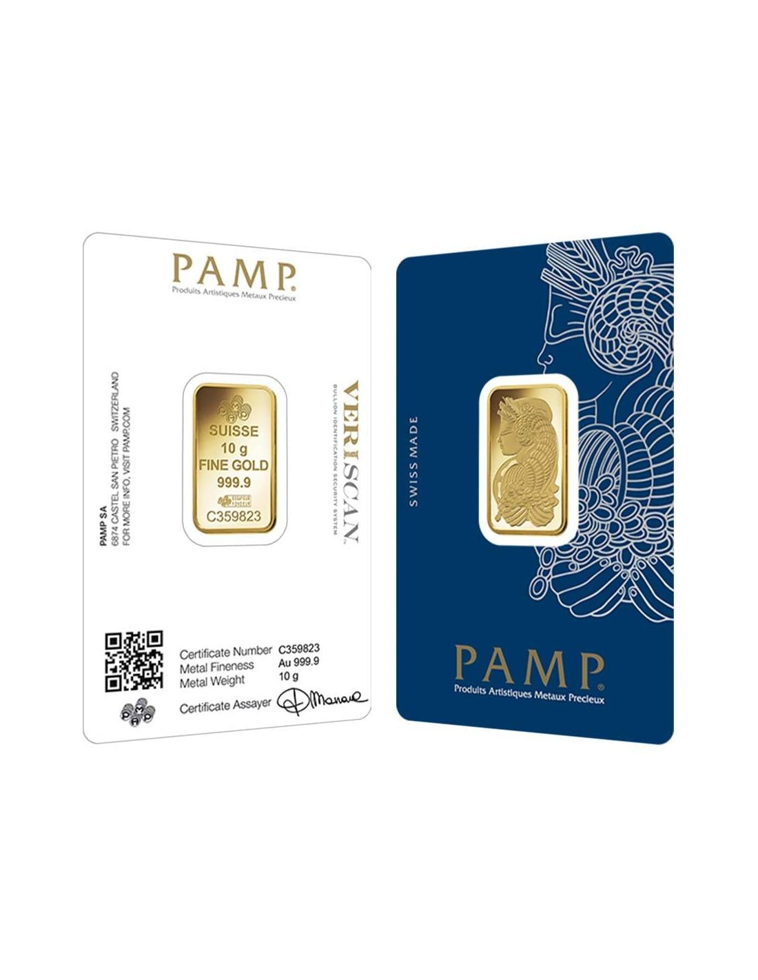 Lingou aur 24k PAMP Fortuna 10gr - Neogold